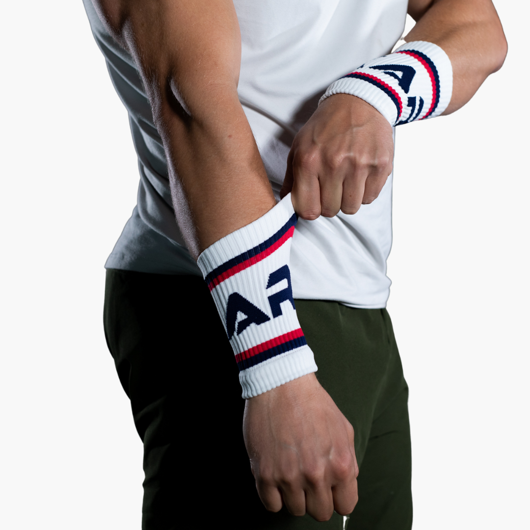 Colorful sweatbands for functional and crossfit training